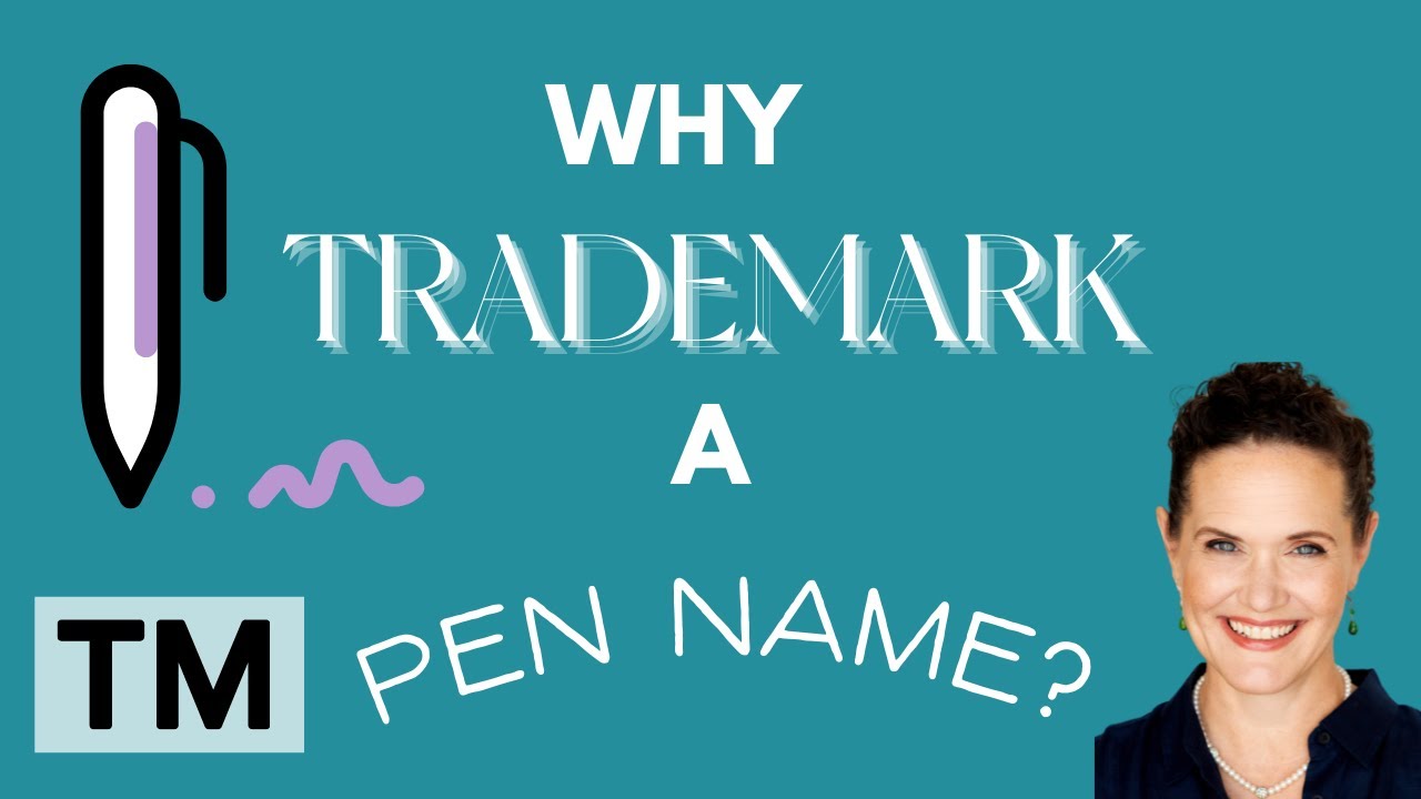 Why TRADEMARK a pen name? - YouTube
