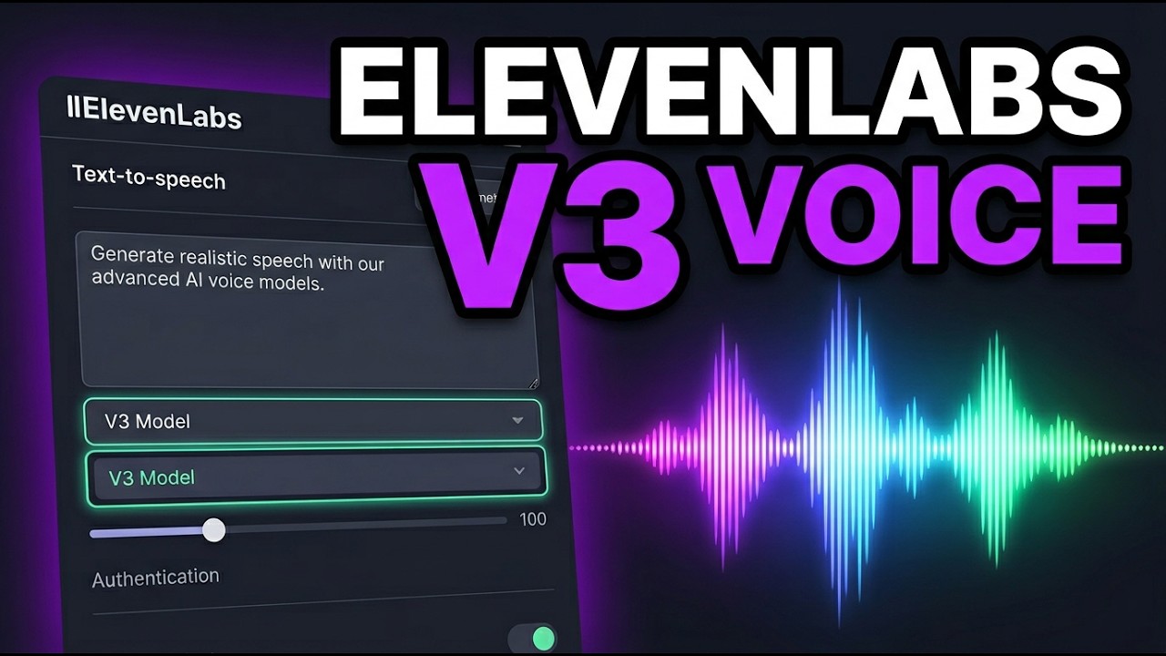 How to Use ElevenLabs V3 Model (Latest AI Voice Guide) - YouTube