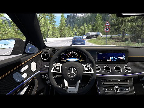 Mercedes E-Class W213 2019 - Euro Truck Simulator 2 [Steering Wheel Game Play]