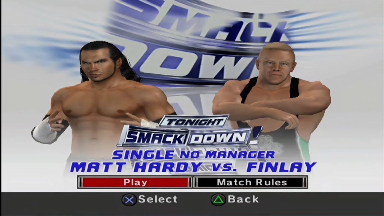 WWE SmackDown vs. Raw 2007 - Matt Hardy vs Finlay - YouTube