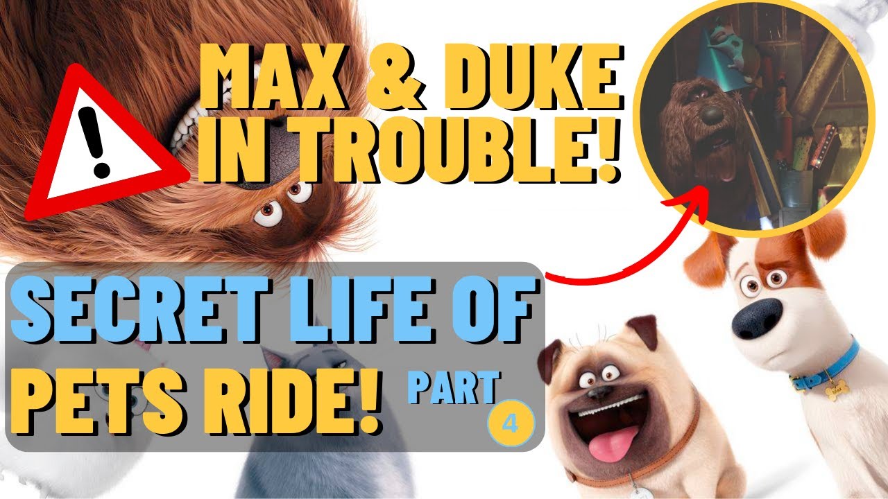 MAX & DUKE IN TROUBLE! ️ The Secret Life of Pets Ride at Universal ...
