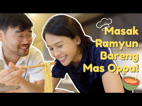 Making Creamy Ramyun! - Maudy Ayunda & Mas Oppa