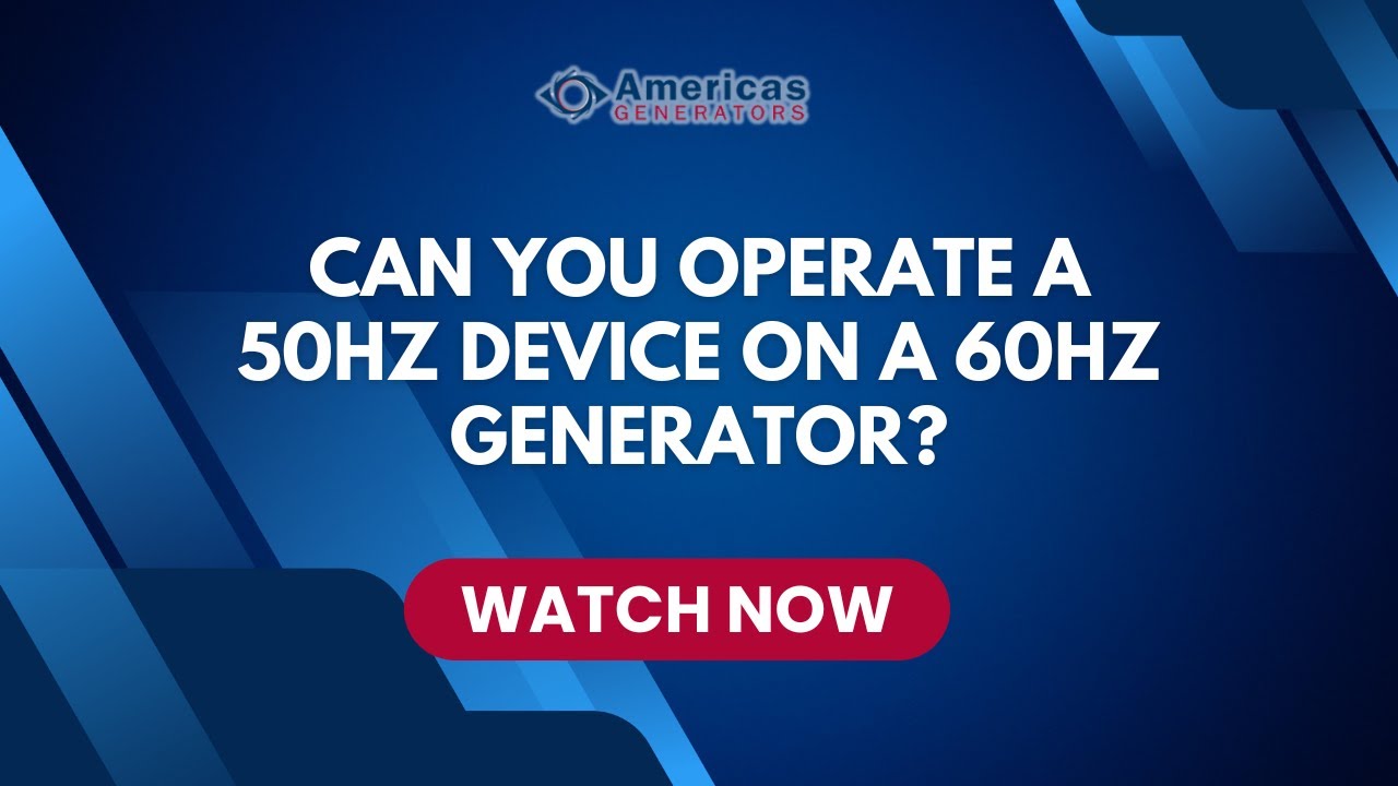 Can you Operate a 50hz Device on a 60hz Generator? - YouTube