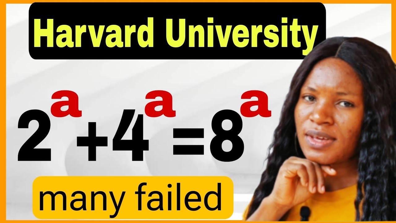 A Harvard University interview exponential math question|Can you pass ...