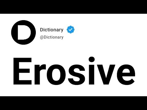 Erosive Meaning In English - YouTube