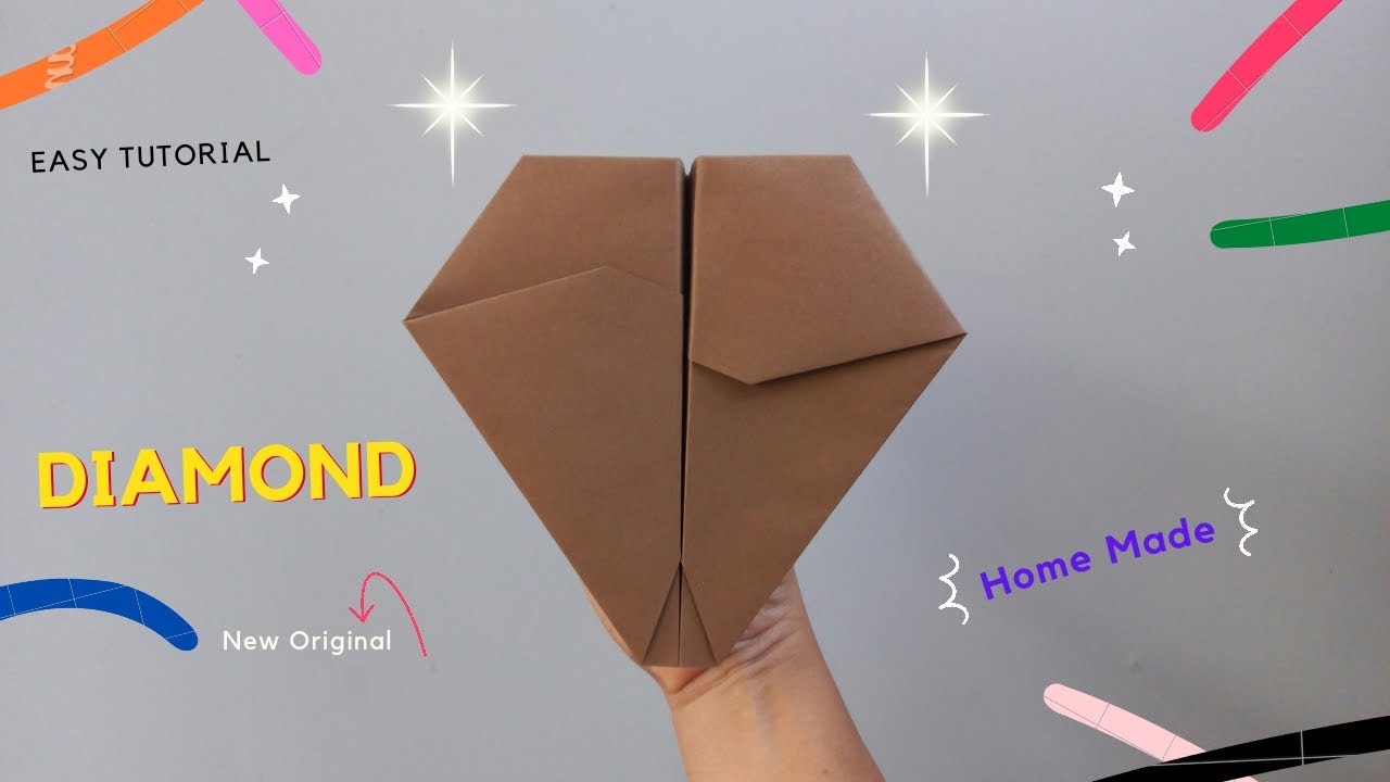 How to make a paper plane '' Diamond Airplane '' [Tutorial Easy ...