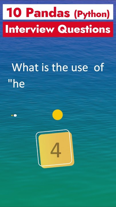 Part 8 - Pandas Interview Questions | Python Library for Data Science - YouTube