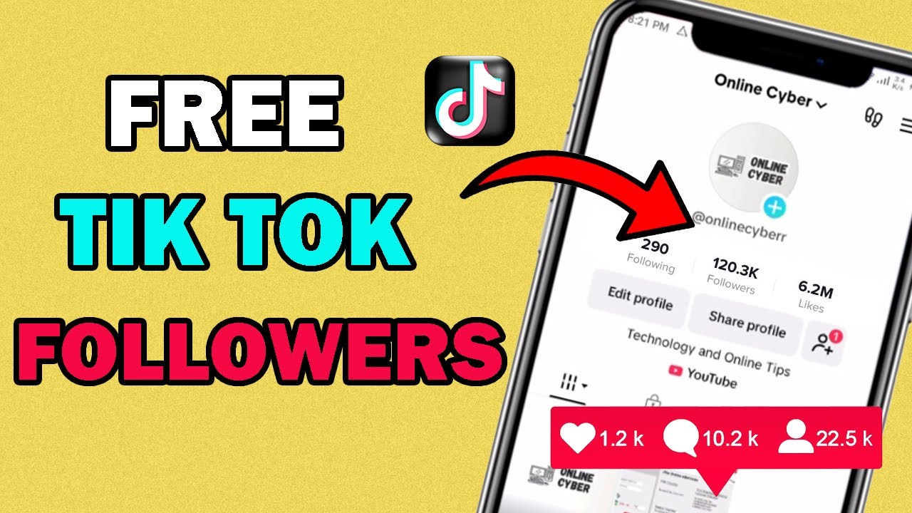 How to get BIG followers on TikTok EASILY! (Free TikTok Followers ...