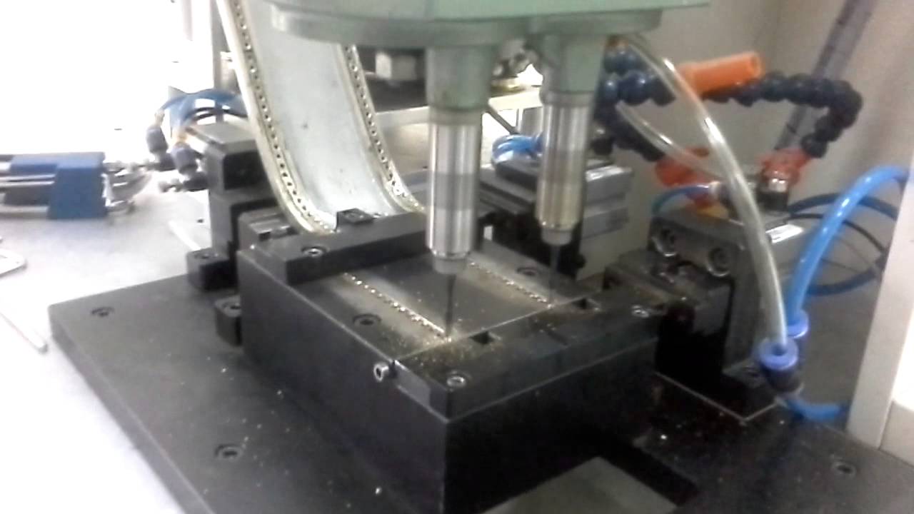 Dual auto feed tapping machine - YouTube