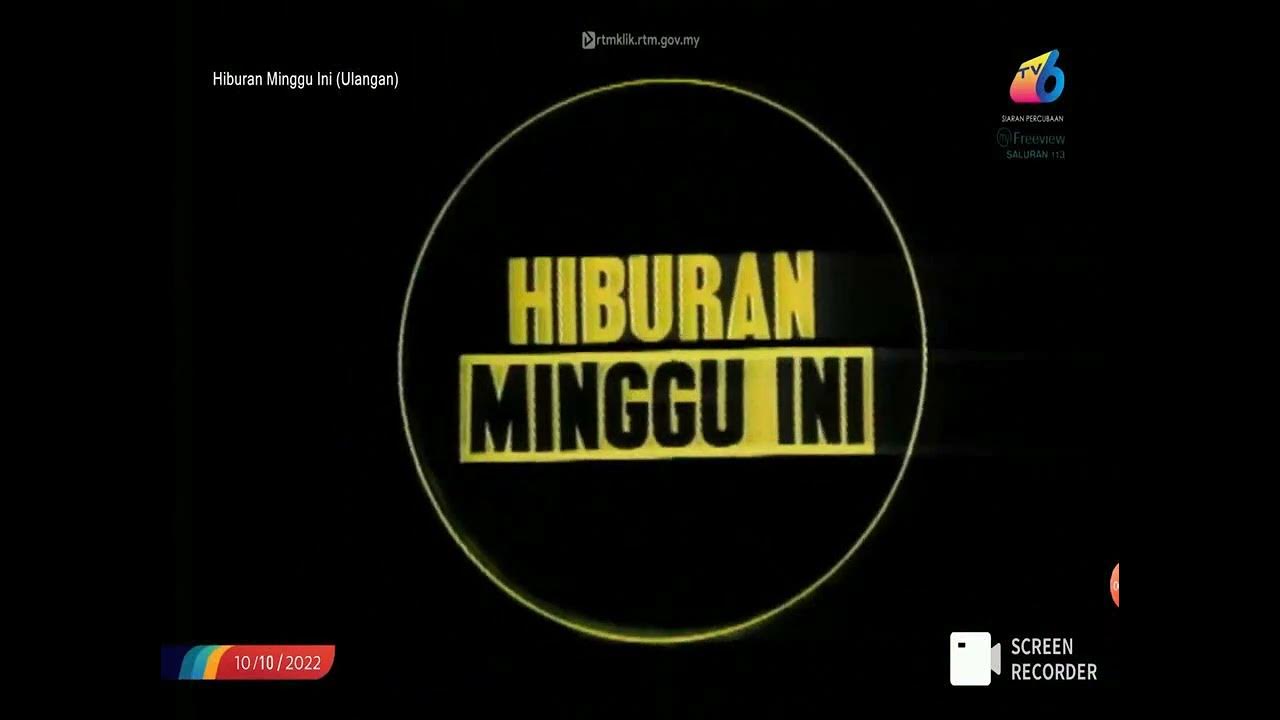 Hiburan Minggu Ini Opening (1987) - YouTube