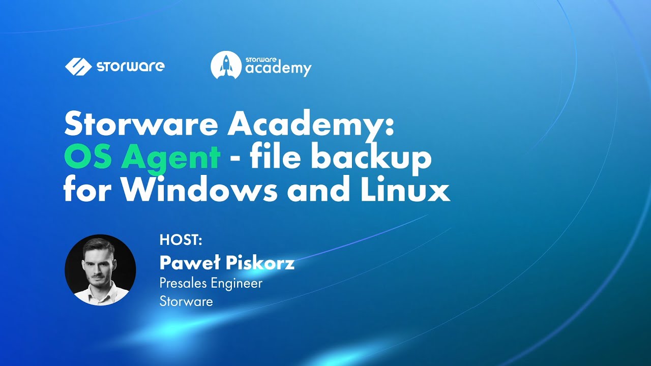 OS Agent - file backup for Windows and Linux | Storware Academy - YouTube