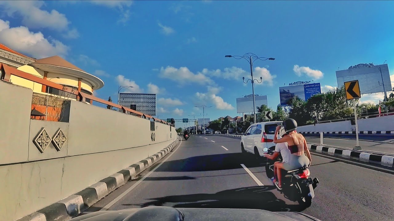 DRIVING IN BALI : From Sunset Road to Bypass Ngurah Rai Kuta / BALI ...