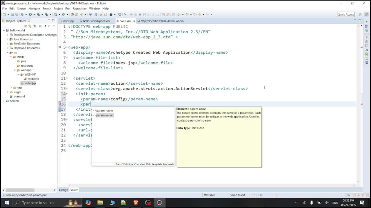 Struts 1.3 Hollo World Example | Struts 1.x | Struts tutorial for beginners | Java Stacks - YouTube
