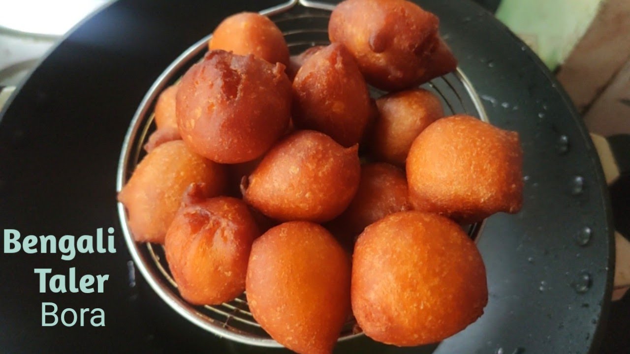 Bengali Taler Bora Recipe | Taal ke Sweet Pakoda | Taal ke Boda | ताल ...