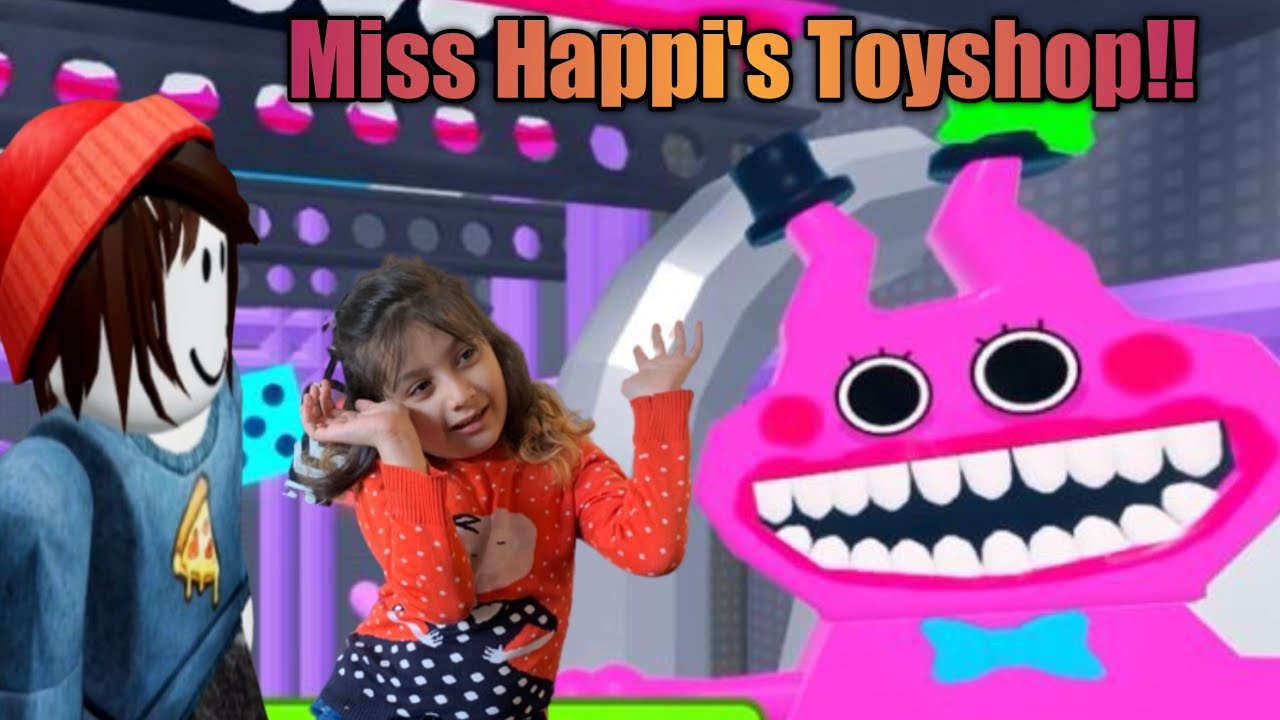 Roblox Miss Happi's Toyshop Obby | Aiza Spooky Gaming - YouTube