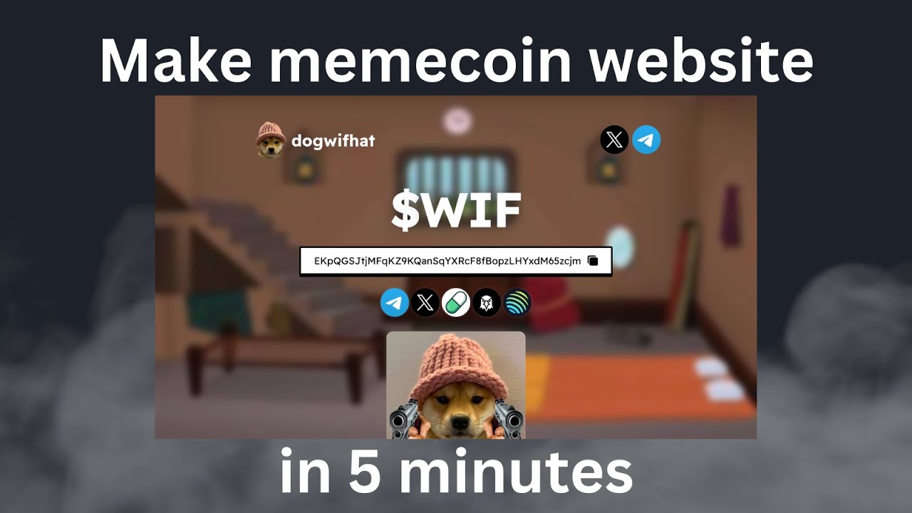 How to make a meme coin website in 5 minutes! - YouTube
