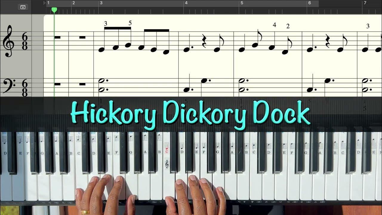 Hickory Dickory Dock || Sheet Music || Piano - YouTube