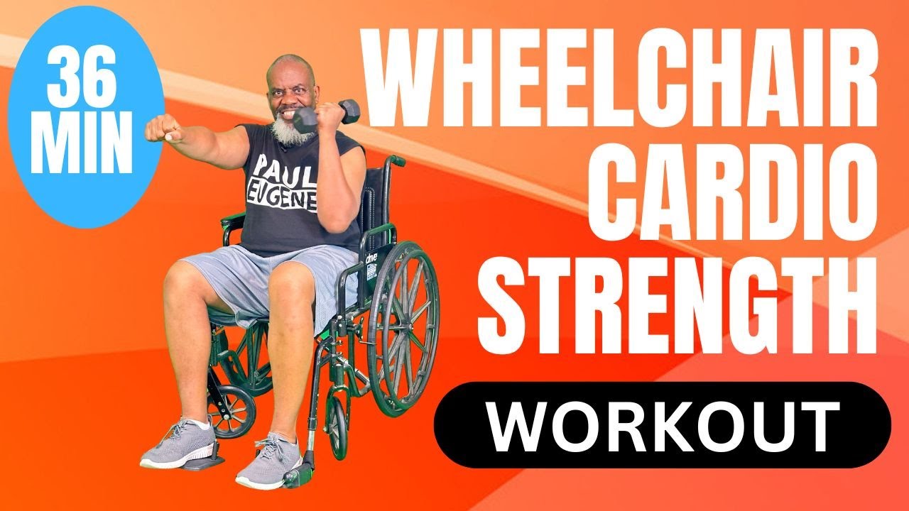 Full Body Wheelchair Workout | Cardio Boxing and Dumbbell Strength ...