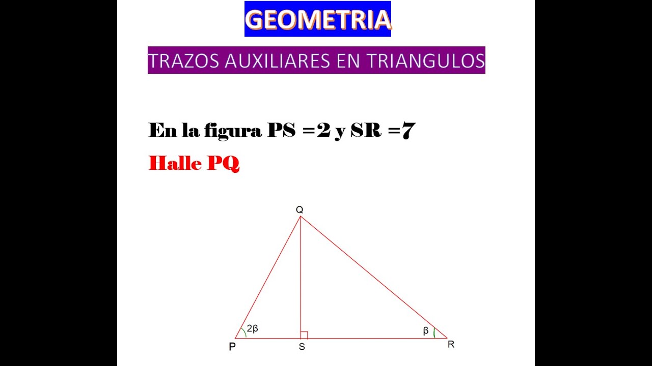GEOMETRÍA-TRAZOS AUXILIARES PARA FORMAR TRIÁNGULOS ISÓSCELES - YouTube