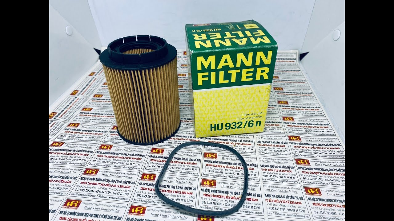 Lọc dầu động cơ Porsche Cayenne, Mann Filter HU 932 6 n - YouTube
