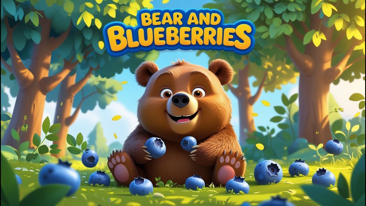 Bear and blueberries kids bedtime animated story - YouTube