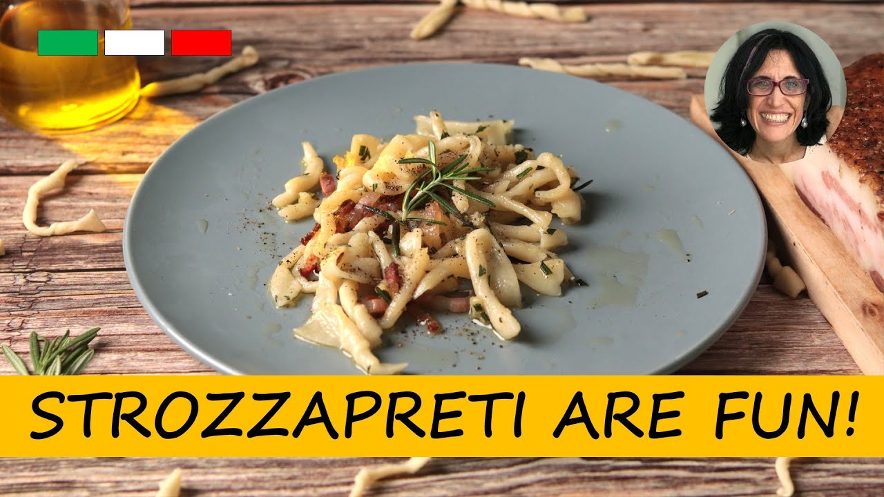 How to Make Fresh Pasta Strozzapreti Having Fun in the Family - YouTube