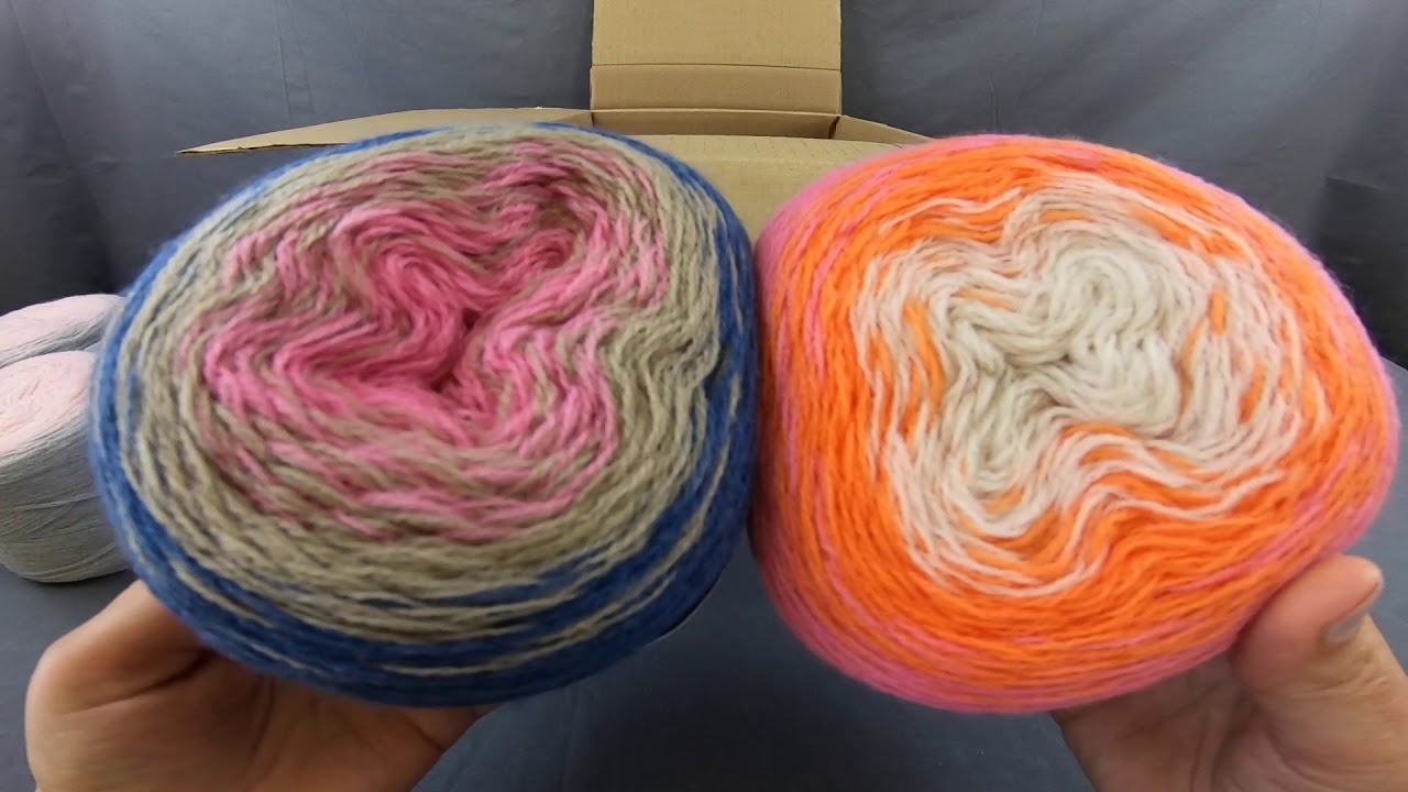 Yarn Unboxing - Lion Brand - Wrap Star, Ombre Life, Amazing Lace - YouTube