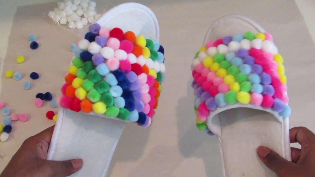 DIY Pom Pom Slides - YouTube