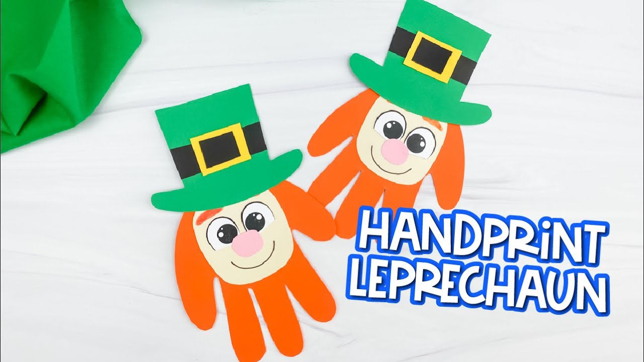 Handprint Leprechaun Craft For Kids - YouTube