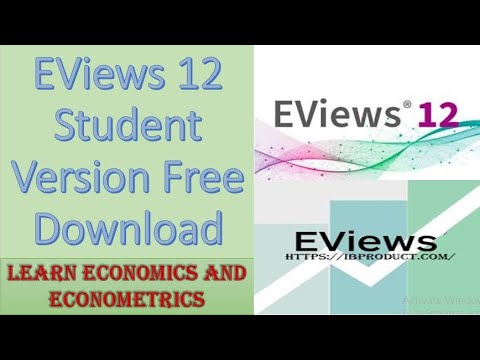 How to install Eviews 12 Student Version free download; Eviews 12 ...