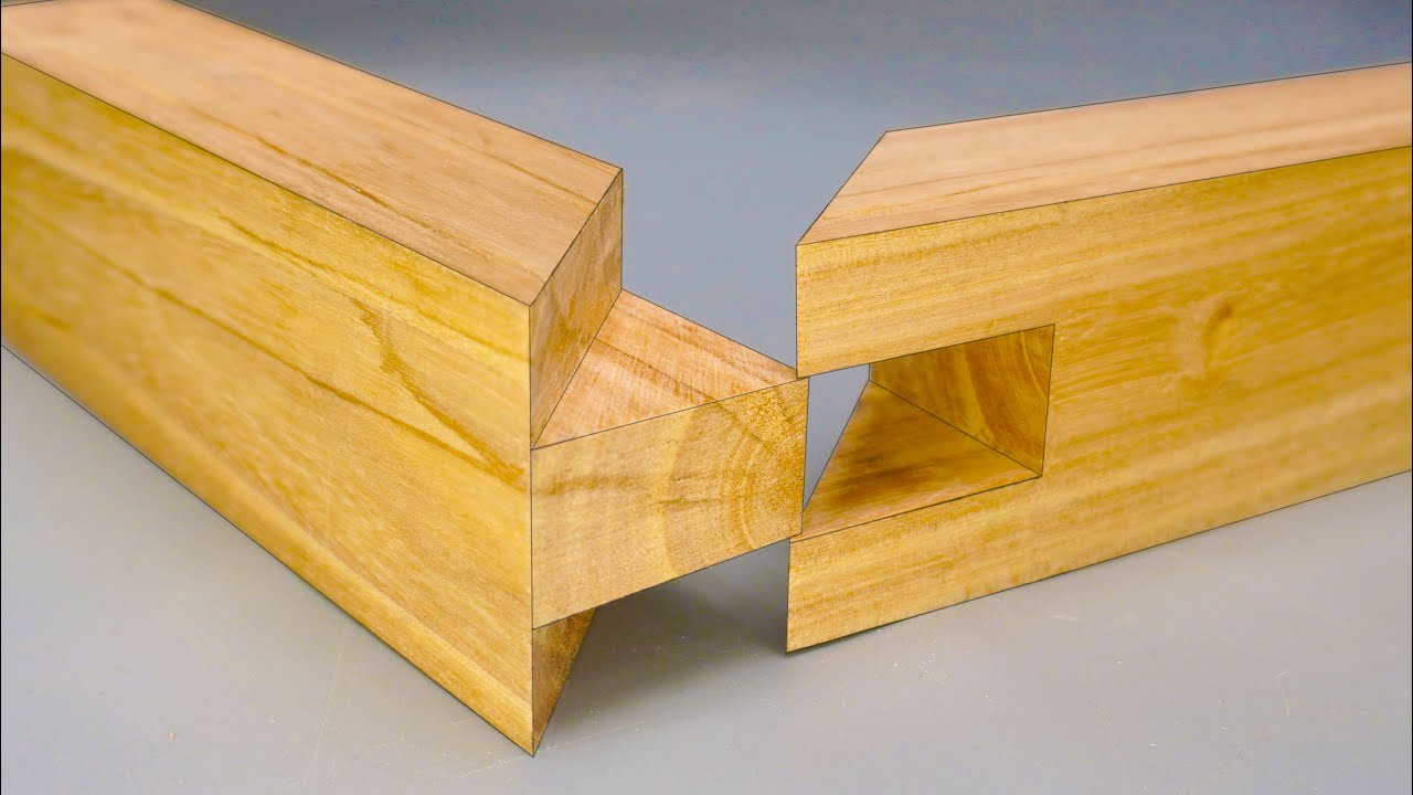 DIY Amazing Woodworking Skills Wood Tenon and Mortise Tutorial【#92 ...