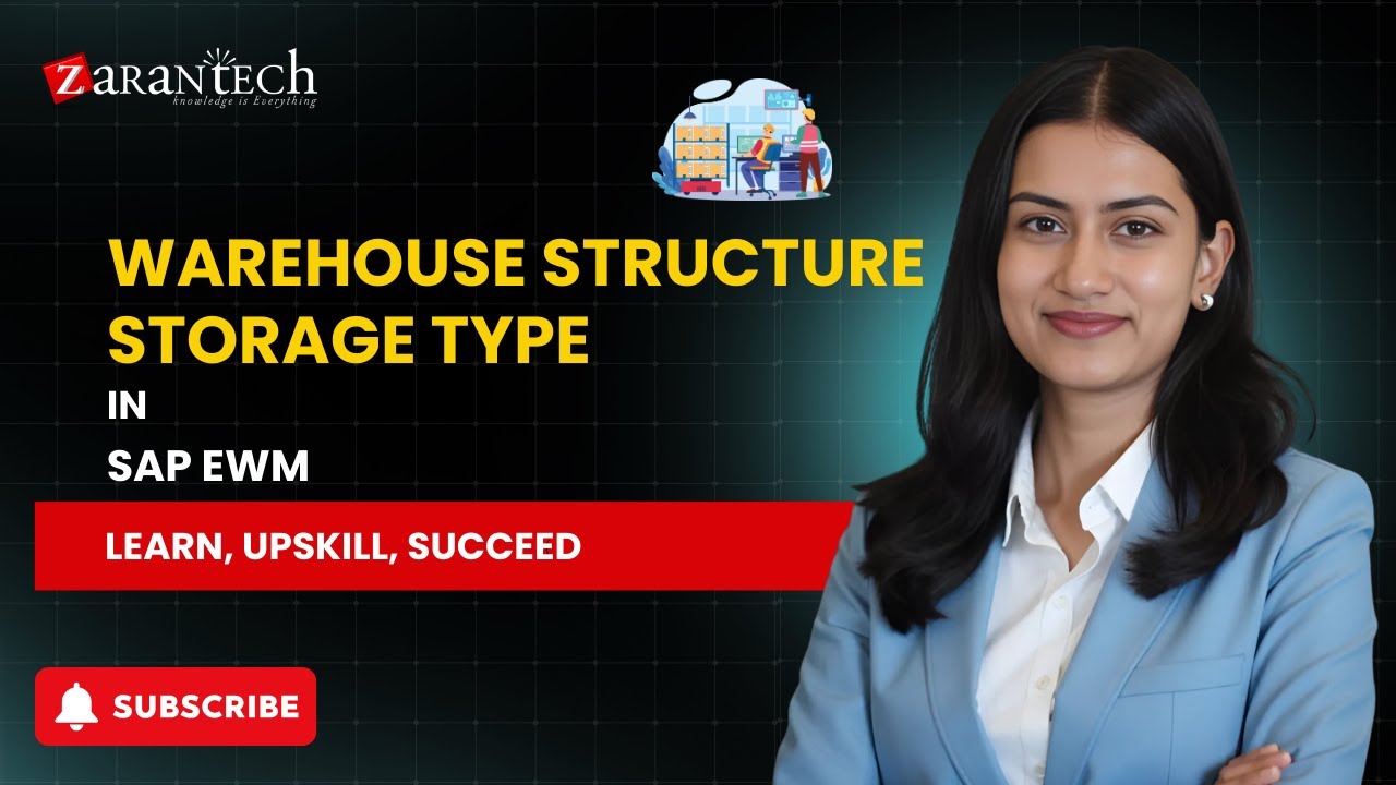 Warehouse Structure Storage Type in SAP EWM | ZaranTech - YouTube