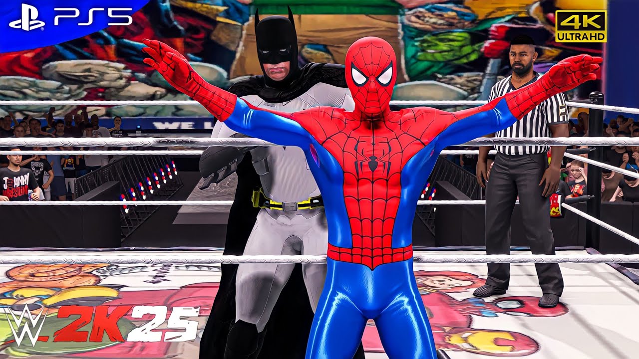 WWE 2K25 - Spider-Man vs. Batman | PS5 - YouTube