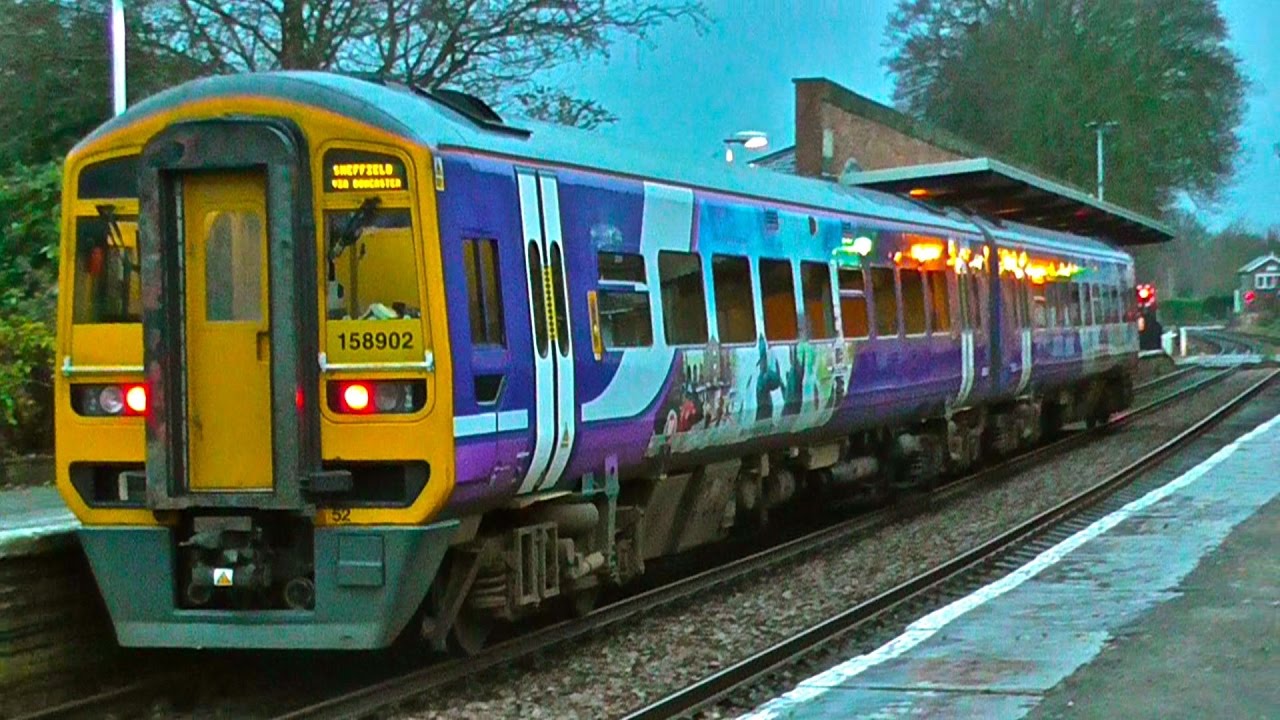 Northern Class 158s At Driffield - Yorkshire Coast Line - YouTube