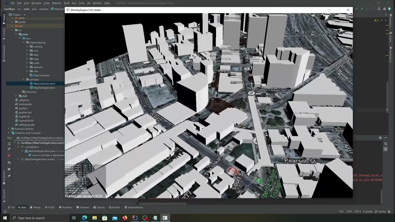 JME-Maps: Vector tile rendering of buildings - YouTube