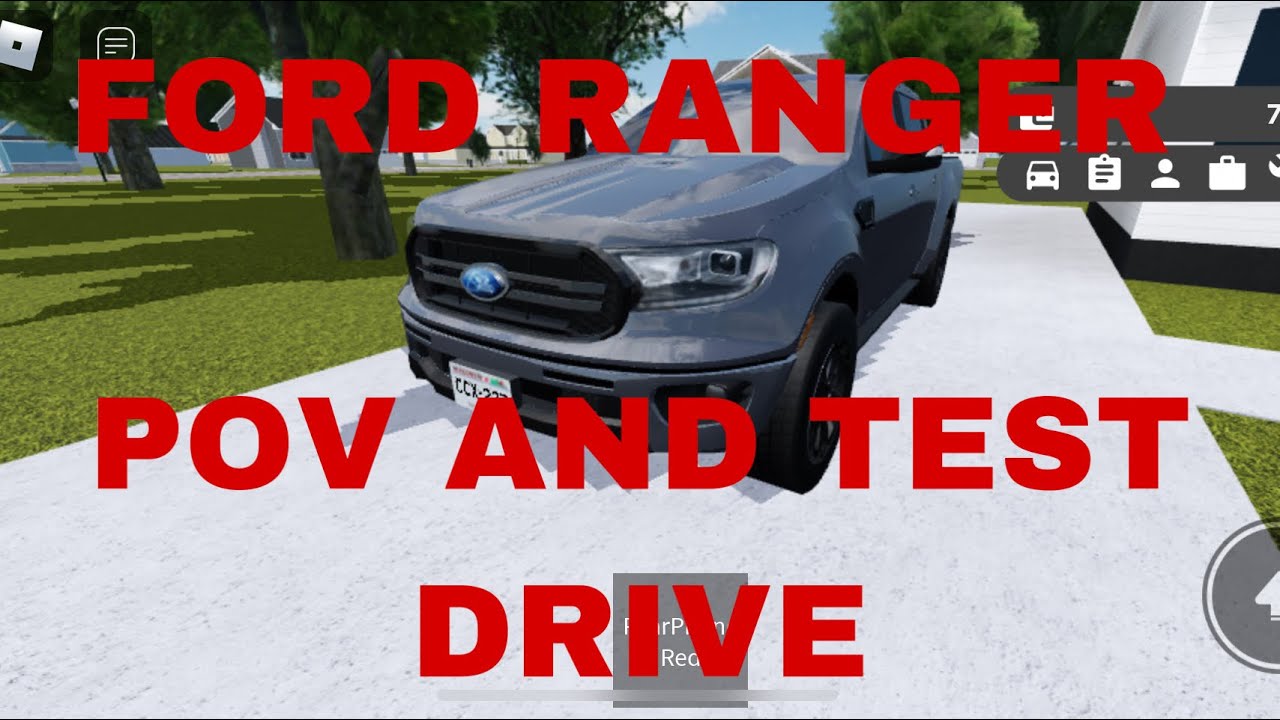 Ford Ranger POV And Test drive! Greenville Roblox! - YouTube