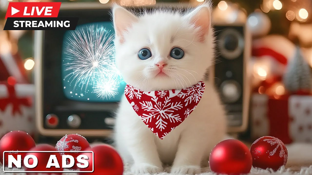 Relaxing New Year's Eve with Cats 🌟 Soothing Sounds for Deep Relaxation ...