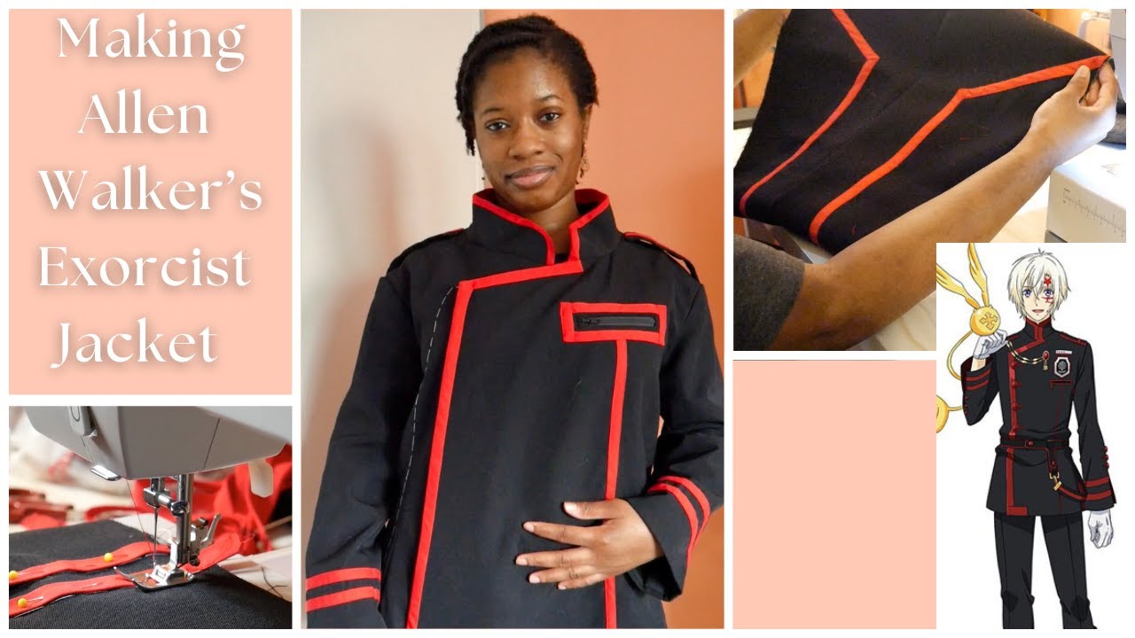 Making Allen Walker's Exorcist Jacket Part 1| Allen Walker Cosplay Pt.2 ...