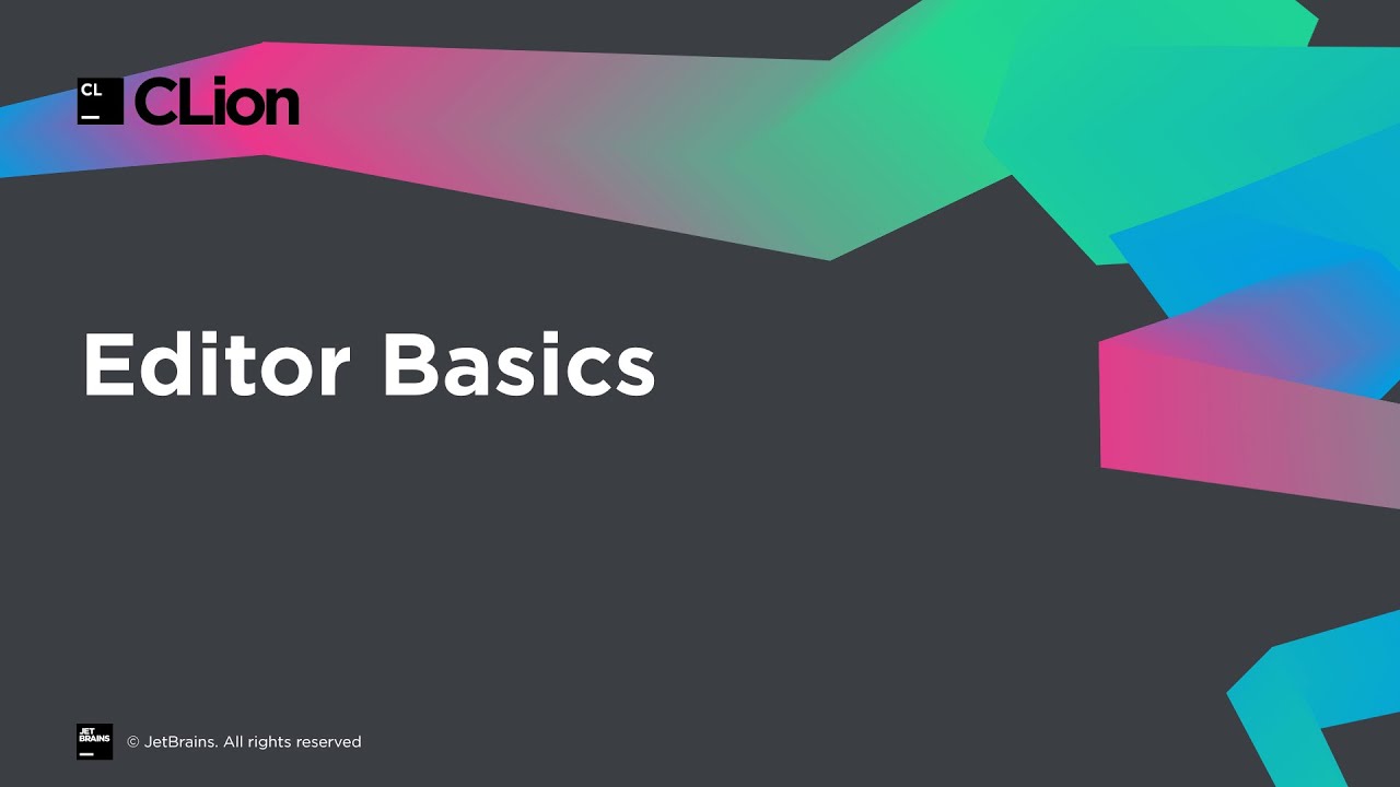 CLion Editor Basics - YouTube