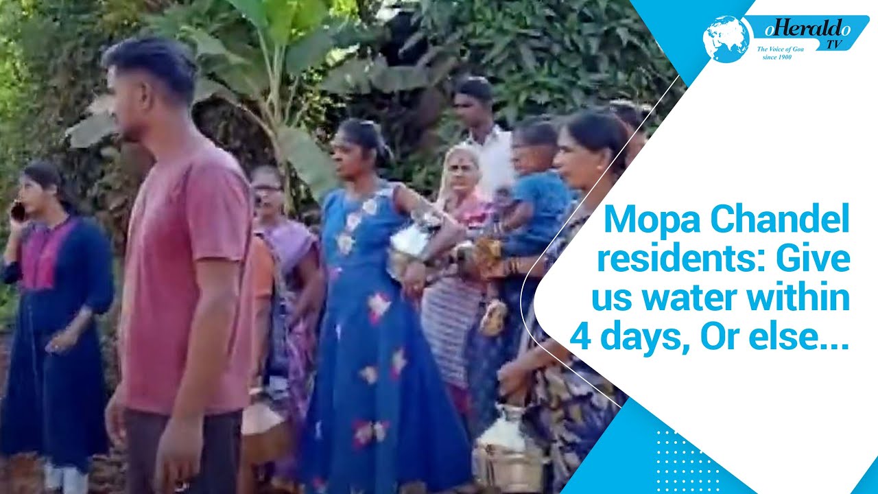 Mopa Chandel residents: Give us water within 4 days, Or else…… - YouTube