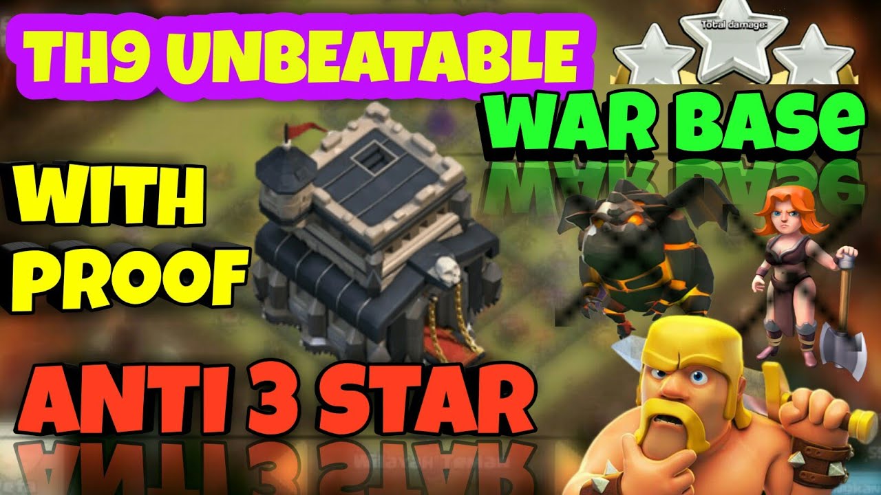Th9 unbeatable war base with proof(no more lavaloon)|OMG😱|Dream ...