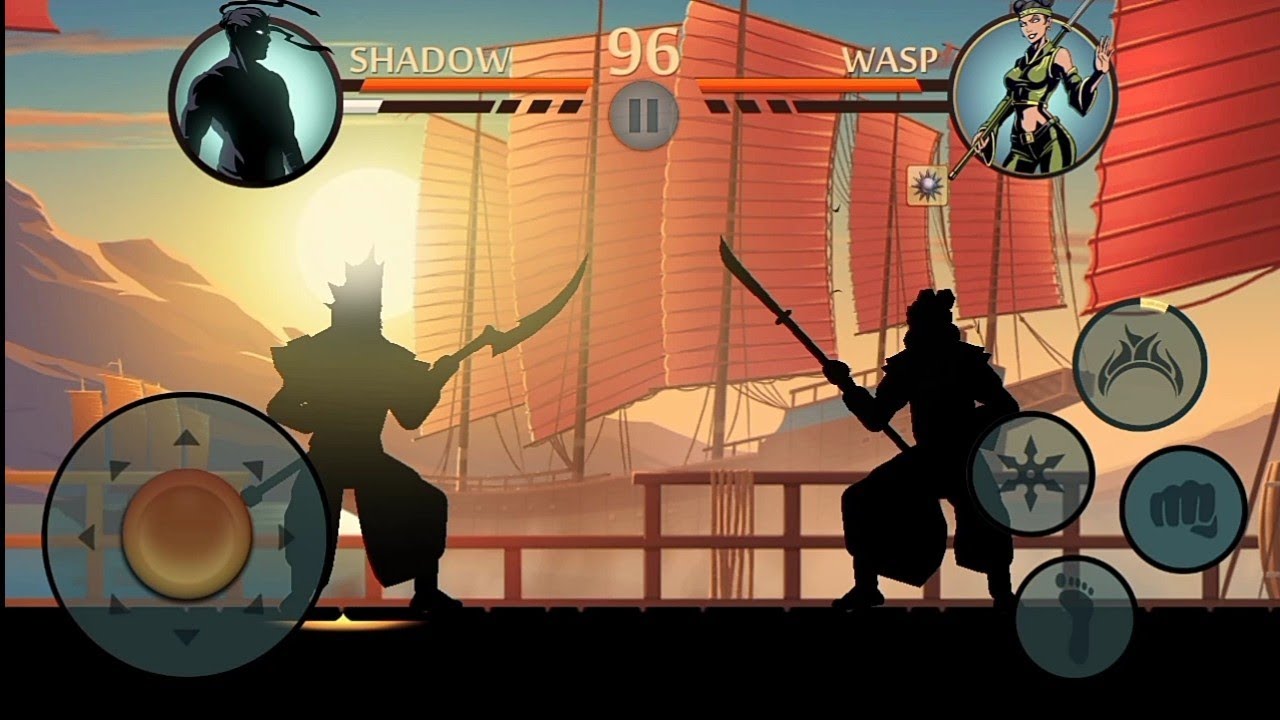 SHADOW FIGHT 2 || defeat WASP | shadow vs wasp | excellent fight ...