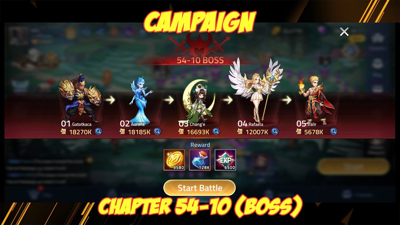 Mobile Legends Adventure Campaign 54-10 (Boss) - YouTube
