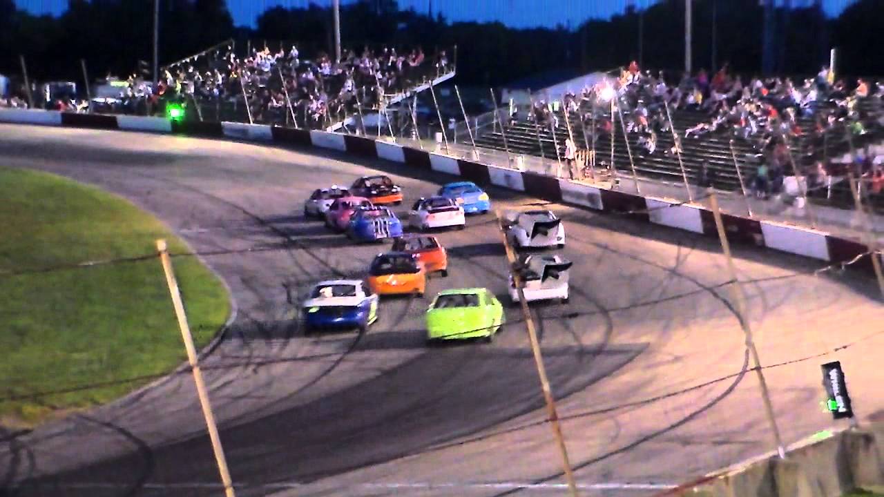 September 5 2015 Crazy Compacts at Columbus Motor Speedway! - YouTube