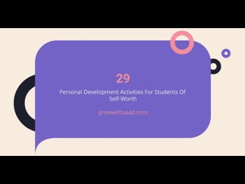29 Personal Development Activities For Students- GROWTH MINDSET # ...
