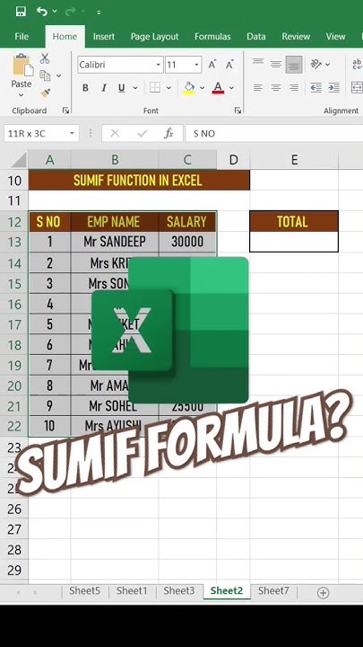 How To Use Sumif Function In Ms Excel 💯 #shorts #viral #youtubeshorts #146 - YouTube