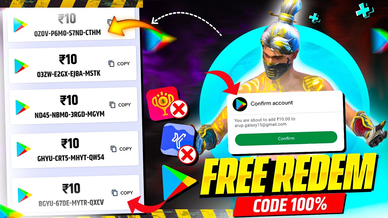 ₹100 Free Redeem Code App | How To Get Free Redeem Code | Free Google ...