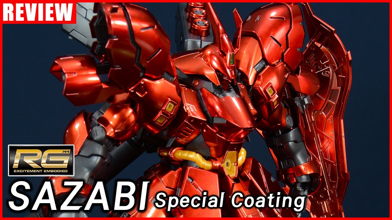 [REVIEW] RG 1/144 사자비 [스페셜 코팅 Ver.] / SAZABI [SPECIAL COATING] - YouTube