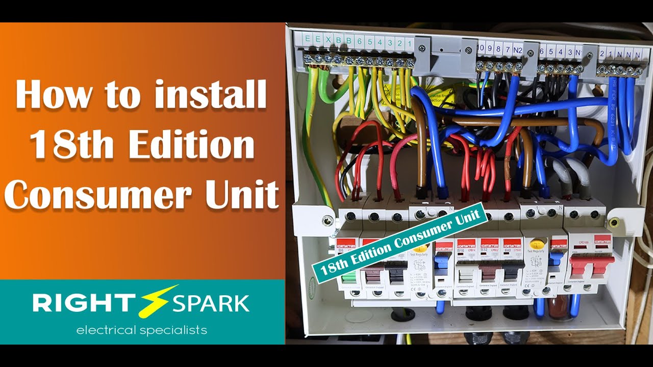 How to install 18th Edition Consumer Unit / Electricians day at work ...
