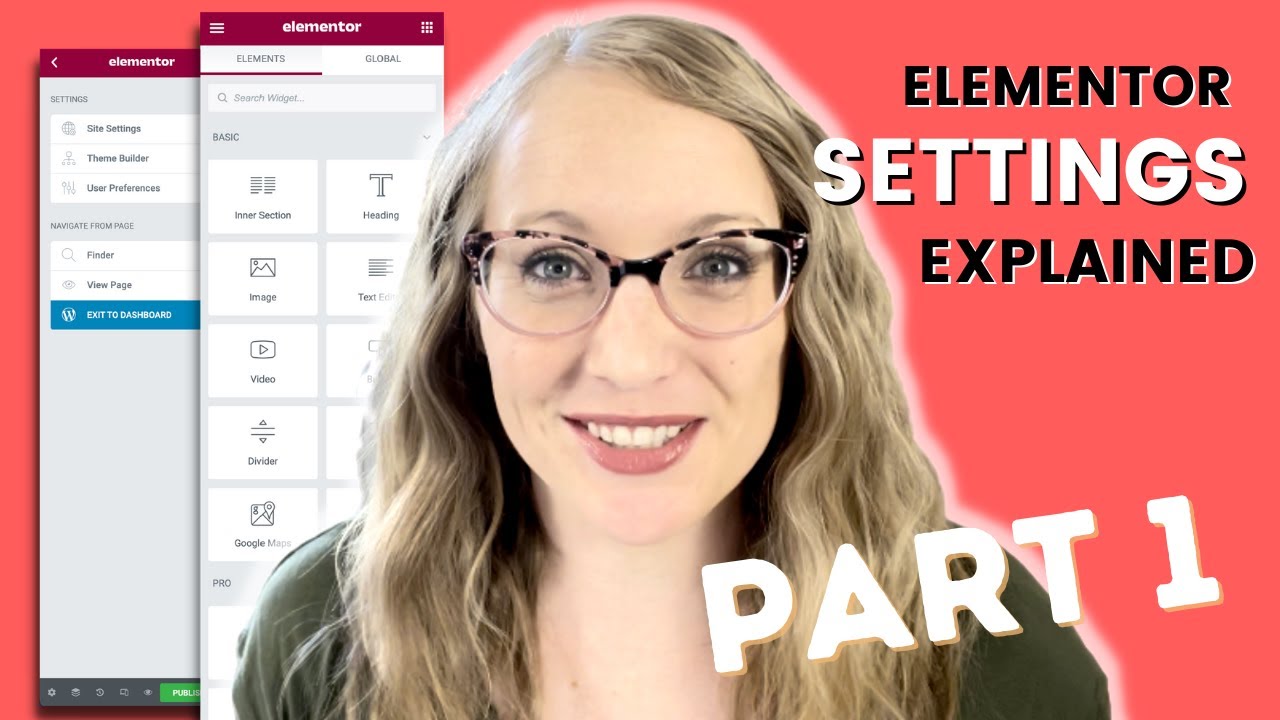 Elementor Settings Explained PART 1 - Elementor Tutorial For Beginners ...
